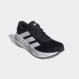 Herren Laufschuh "ADISTAR 4 RUNNING", adidas Performance, Gr. 46, schwarz-wei&szlig;, Textil, Schuhe