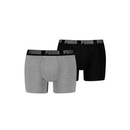 Puma Herren Boxershorts "Boxershort 2er Pack", Gr. M, schwarz, Obermaterial: 95% Baumwolle CO. 5% Elasthan EL., Unterhosen