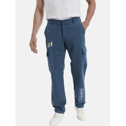 Jan Vanderstorm Herren Cargohose "Cargohose MACHA", blau, Casual, Gr. 62, Obermaterial: 100% Baumwolle CO., Hosen