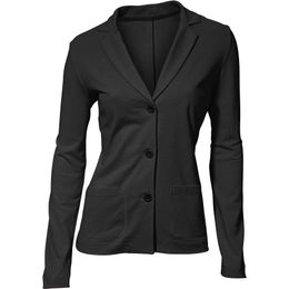 Damen Jerseyblazer "Jersey-Blazer", schwarz, Gr. 36, Linea Tesini BY HEINE, 100% Baumwolle, Blazer