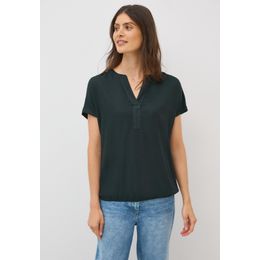 Cecil Damen Shirtbluseink gr&uuml;n, Gr. XXL, unifarben, Stoff, 100% Viskose, Blusen, aus softer Viskose