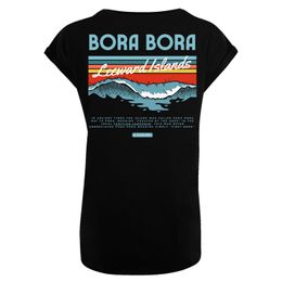 F4NT4STIC Damen T-Shirt "PLUS SIZE Bora Bora Leewards Island", schwarz, Gr. 5XL, Obermaterial: 100% Baumwolle, Shirts, Print