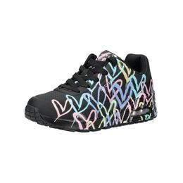 Skechers Damen Sneaker "Skechers Sneaker Lederimitat", Gr. 39, schwarz, Lederimitat, Schuhe