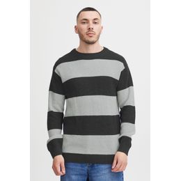 !Solid SOLID Herren Strickfleece-Pullover "Strickpullover SDSergio", grau, Gr. L, Obermaterial: 100% Baumwolle CO recyc.., Pullover