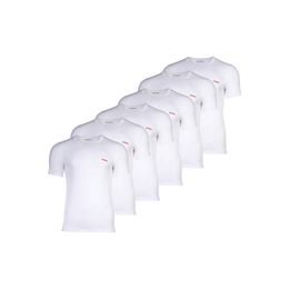 Hugo Herren T-Shirt "T-Shirt T-SHIRT RN TRIPLET P 10217251 02 6er Pack", wei&szlig;, Gr. XL, Obermaterial: 100% Baumwolle CO., Shirts