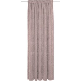 Vorhang Adam, B:142cm H:175cm, lila, Jacquard, Baumwolle, Wohnzimmer, Gardinen, "Easy Diamond", aus 100% Bio-Baumwolle