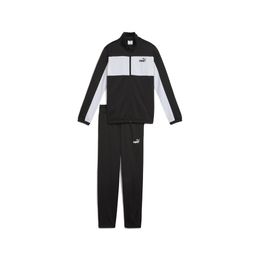 Puma Jungen Jogginganzug "Puma Poly Colourblock Jogginganzug Jungen", schwarz, Gr. 164, Obermaterial: 100% Polyester; Taschenfutter: 100% Polyester;