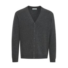 Casual Friday Herren Strickjacke "Strickjacke CFKarl", grau, Gr. S, Obermaterial: 80% Lammfell LF. 20% Polyamid PA., Strickjacken