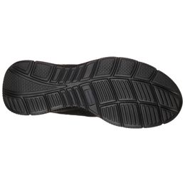 Skechers Herren Sneaker "VERSE-FLASH POINT", Gr. 41, schwarz, Leder, Textil, Schuhe, Freizeitschuh, Halbschuh, Schn&uuml;rschuh mit Memory Foam-Ausstattung