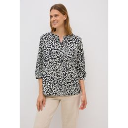 Cecil Damen Chiffonbluse, blau, Gr. XS, bedruckt, Web, 100% Baumwolle, Blusen, Feel Good Fit