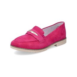 Rieker Damen Slipper "Rieker Slipper Leder/Synthetik", Gr. 36, rosa, Leder, Synthetik, Schuhe