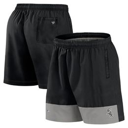 Fanatics M&auml;dchen Sporthose "Fanatics Shorts Chicago White Sox Woven", schwarz, Gr. M, 100% Nylon, Hosen