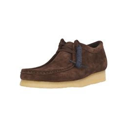 Clarks Herren Schn&uuml;rschuh "Wallabee", Gr. 42, braun, Leder, Schuhe, mit unnachahmlicher Kreppsohle