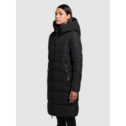 Khujo Damen Steppmantel "Jilias5-YM"schwarz, Gr. M, Obermaterial: 100% Polyester. Innenfutter: 100% Nylon. Wattierung: 100% Polyester, M&auml;ntel, warmer