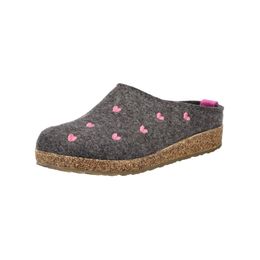 Haflinger Damen Hausschuh "Haflinger Hausschuhe Filz", Gr. 37, grau, Filz, Schuhe