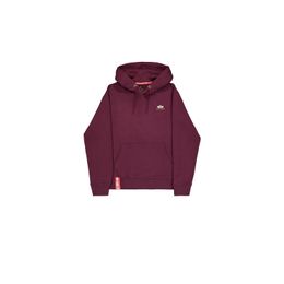 Herren Hoodie "Basic Hoodie SL", rot, Gr. L, Alpha Industries, Obermaterial: 80% Baumwolle, 20% Polyester, Sweatshirts