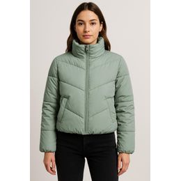 Only Damen Steppjacke "ONLAGNES LIFE SOLID PUFFER OTW ZL", gr&uuml;n, Gr. L, unifarben, Steppware, Obermaterial: 100% Polyester, Jacken