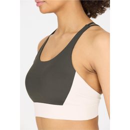 ENDURANCE ATHLECIA ATHLECIA Damen Sport-BH "Aspasia", Gr. Lhellbraun, 77% Polyamid, 23% Elasthan, mehrfarbig, BHs, mit Quick-Dry-Funktion