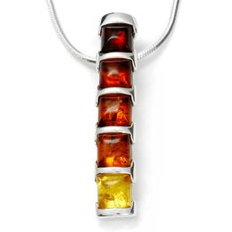 OSTSEE-SCHMUCK Damen Kette mit Anh&auml;nger "OSTSEE-SCHMUCK Kette mit Anh&auml;nger Gleiter-Rosika", 45cm, Silber 925 (Sterlingsilber), L: 42, silber, Silber