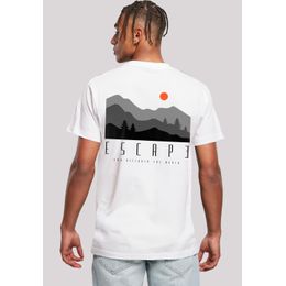 F4NT4STIC Herren T-Shirt "Escape Discover the World Forest Landscape", wei&szlig;, Gr. M, Obermaterial: 100% Baumwolle, Shirts, Discover the World