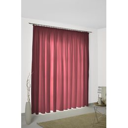 Vorhang WIRTH, B:132cm H:175cm, lila, Polyester, Wohnzimmer, Gardinen, "SUNBONE"