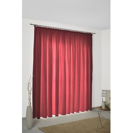 Vorhang WIRTH, B:132cm H:255cm, lila, Polyester, Wohnzimmer, Gardinen, "SUNBONE"