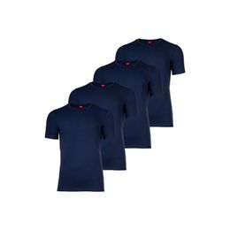 s.Oliver Damen T-Shirt "T-Shirt 4er Pack", blau, Gr. XXL, Obermaterial: 95% Baumwolle CO. 5% Elasthan EL., Shirts