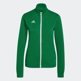Damen Trainingsjacke "ENT22 TK JKTW", gr&uuml;n, Gr. XL, adidas Performance, bestickt, Obermaterial: 100% Polyester, Jacken