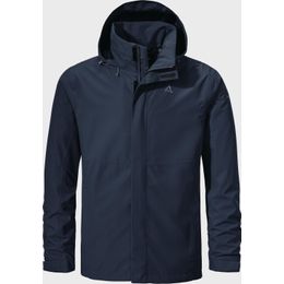 Schöffel SCHÖFFEL Herren Outdoorjacke "Jacket Gmund M", blau, Gr. 50, Oberstoff: Aussenseite: 100% Polyester; (Membran: Polyurethan); Futter Rumpf oben: 100%