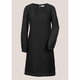 Madeleine Mode MADELEINE Damen Sommerkleid "Kleid Elegantes, gerades Langarmkleid", schwarz, Modern, Gr. 36, Obermaterial: 100% Polyester PES., Kleider
