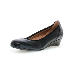 Gabor COMFORT Damen Ballerina "Gabor Comfort Ballerinas Glattleder", Gr. 37,5, schwarz, Glattleder, Schuhe