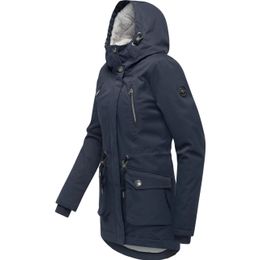 Ragwear Damen Kurzmantel "Ellsa YOUMODO"navy, Gr. XXL, Obermaterial: 100% Polyester. Innenfutter: 100% Polyester. Wattierung: 100% Polyester, M&auml;ntel,