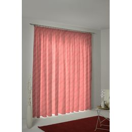 Vorhang Adam, B:145cm H:145cm, rot, Jacquard, Baumwolle (Bio-Baumwolle), Wohnzimmer, Gardinen, "Argentinian Criolla Light", aus 100% Bio-Baumwolle