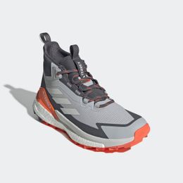 adidas terrex Damen Wanderschuh "TERREX FREE HIKER 2.0 GORE-TEX", Gr. 41, grau, Synthetik, Textil, Schuhe, wasserdicht