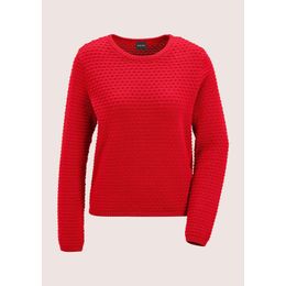 Madeleine Mode MADELEINE Damen Longpullover "Pullover Pullover", rot, Gr. 44, Obermaterial: 100% Baumwolle CO., Pullover
