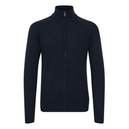 11 Project Herren Strickjacke "Strickjacke PRSteffan", blau, Gr. XL, unifarben, Obermaterial: 50% Baumwolle CO. 50% Polyacryl PAN., Strickjacken