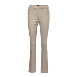 GOLDNER Damen 2-in-1-Hose "Freizeithose mit Teildehnbund", beige, Gr. 52, Obermaterial: 84% Baumwolle CO. 14% Polyamid PA. 2% Elasthan EL., Hosen,