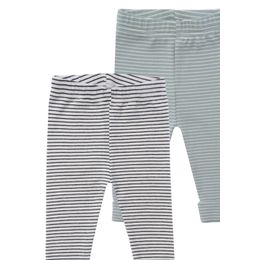 Liliput Jungen Strickhose, bunt, Gr. 50, gestreift, 95% Baumwolle, 5% Polyester, Hosen, Doppelpack mit umgeschlagenem Saum