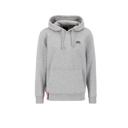 Herren Hoodie "Basic Hoodie SL", grau, Gr. XXXL, Alpha Industries, Obermaterial: 80% Baumwolle, 20% Polyester, Sweatshirts