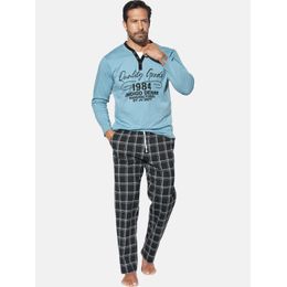 Jan Vanderstorm Herren Schlafanzug "Schlafanzug ROLFHEIM", Gr. XLblau, Obermaterial: 100% Baumwolle CO., Homewear-Sets