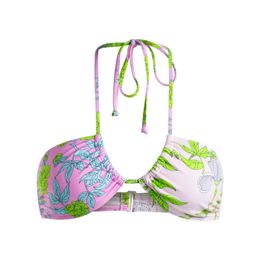 Roxy Damen Triangel-Bikini-Top "ROWLEY x Roxy", pink, Gr. XS, Obermaterial: 85% Nylon, 15% Elasthan;, Bikini-Oberteile