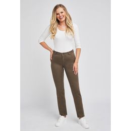WONDERJEANS Damen Slim-fit-Jeans "Classic", braun, Gr. 44, Denim/Jeans, Obermaterial: 86% Baumwolle, 11% Elasthan, 3% Lyocell, Jeans, Klassischer