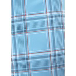 H.I.S. H.I.S Herren Badeshorts "Karo", blau, Gr. S, kariert, Microfaser, Microfaser, Polyester, Badehosen, mit kontrastfarbiger Kordel