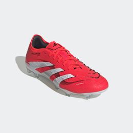 Herren Fu&szlig;ballschuh "PREDATOR PRO FG", adidas Performance, Gr. 45, rot, Synthetik, Schuhe, f&uuml;r Rasenpl&auml;tze