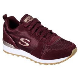 Skechers Damen Sneaker "OG 85 - GOLDN GURL", Gr. 40, rot, Synthetik, Textil, Veloursleder, Schuhe, Schn&uuml;rschuh, Original-Retro-Jogginschuh mit