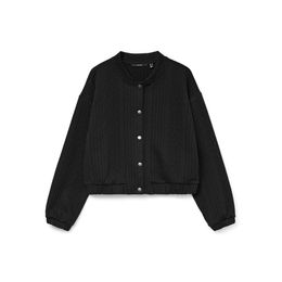 V&eacute;ro Moda VERO MODA Damen Strickjacke "VMJANNI LS BOMBER JRS GA", schwarz, Gr. M, unifarben, Strick, Obermaterial: 98% Polyester, 2% Elasthan, Strickjacken