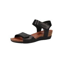 COSMOS Comfort Damen Keilsandalette "COSMOS Comfort Sandalen Leder", Gr. 41, schwarz, Leder, Schuhe