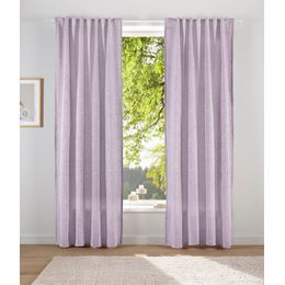 Vorhang, B:132cm H:145cm, rosa, LeGer Home by Lena Gercke, Jacquard, Polyacryl, Polyester, Wohnzimmer, Gardinen, "LESKA", blickdicht, glatt, gewebt,