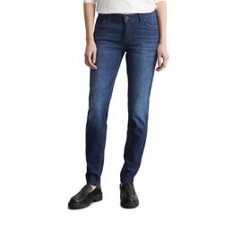 Marc O'Polo MARC O'POLO Damen Slim-fit-Jeans "aus stretchigem Cashmere-Touch-Denim", blau, Gr. 28, unifarben, Obermaterial: 92% Baumwolle, 6% Elastomultiester,