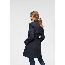 Aniston CASUAL Damen Trenchcoat, blau, Gr. 48, unifarben, Web, Obermaterial: 100% Baumwolle. Futter: 100% Polyester, M&auml;ntel, mit G&uuml;rtel zum Regulieren